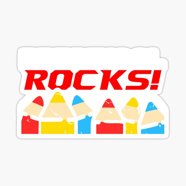 "Preschool Rocks Back To School for boy girls" Sticker by hadleydesigns ...