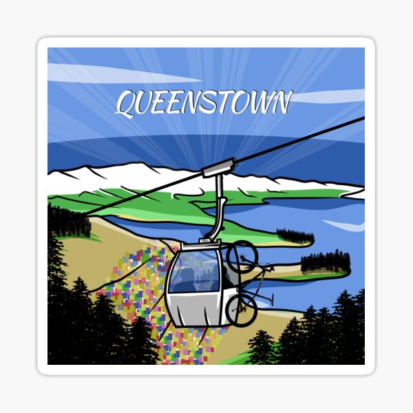 "Queenstown New Zealand" Sticker for Sale by ekpatterns | Redbubble