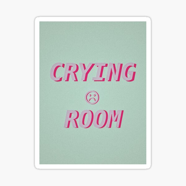 "Crying Room" Sticker by saralynnpaints | Redbubble