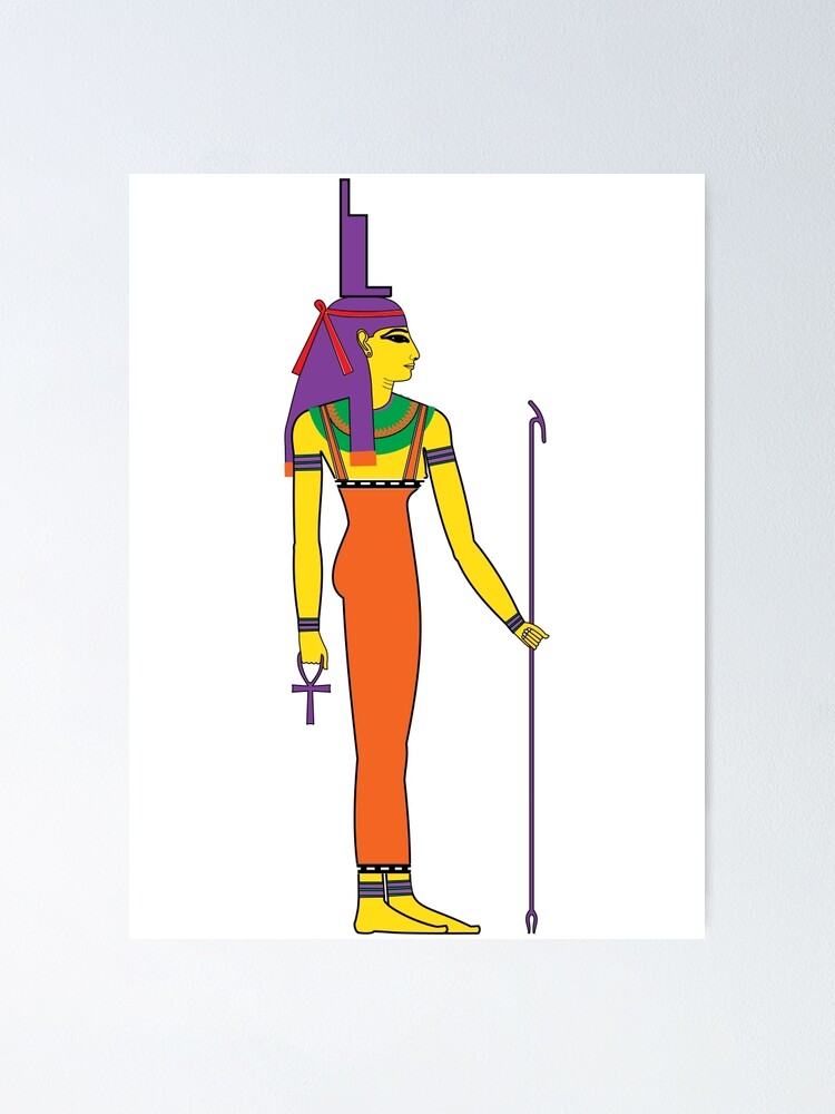 "Isis [FRESH Colors] | Egyptian Gods, Goddesses, and Deities" Poster by ...