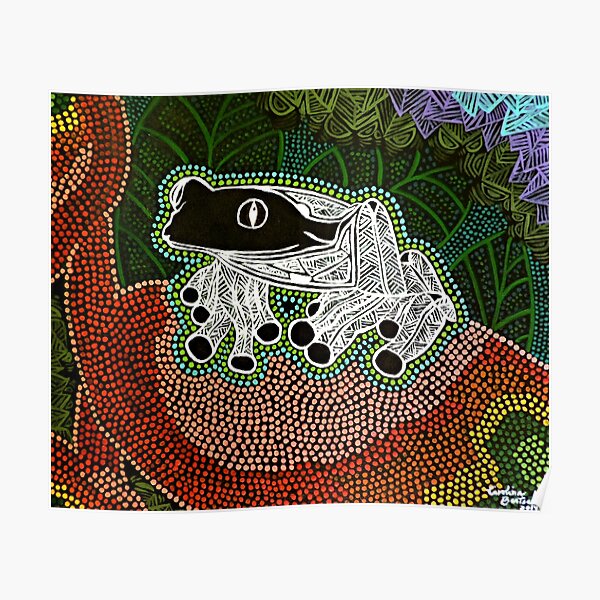 "Aboriginal Frog II / Rana Aborigen II" Poster for Sale by mandalatepui ...