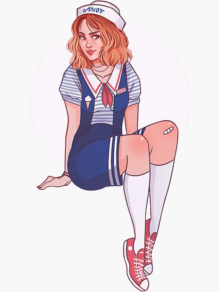 "ROBIN - stranger things scoops troop " Sticker for Sale by ...