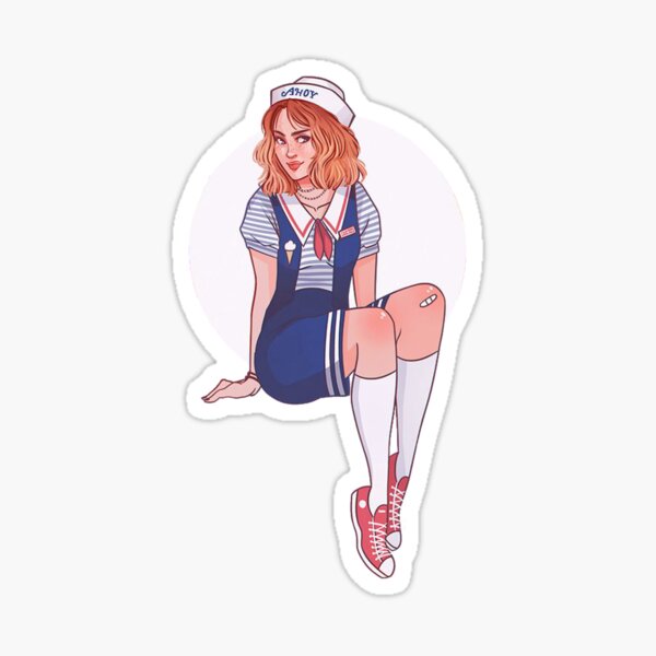 "ROBIN - stranger things scoops troop " Sticker for Sale by ...