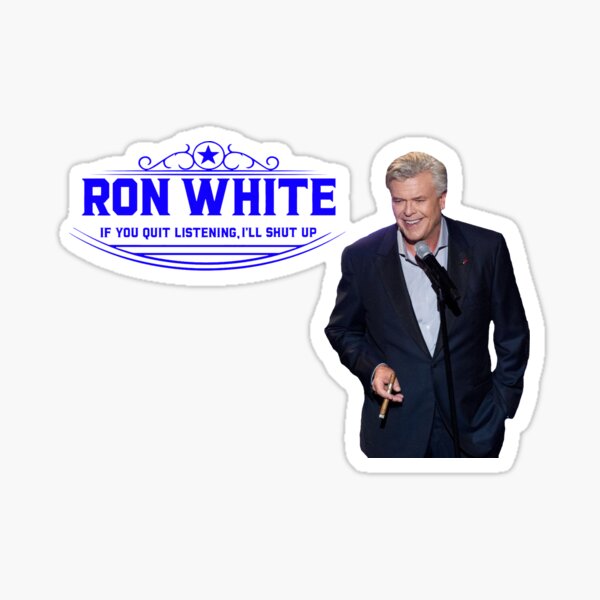 "RON WHITE TOUR " Sticker by ninoker | Redbubble