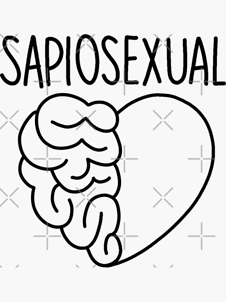 "Sapiosexual" Sticker for Sale by ValentinaHramov | Redbubble