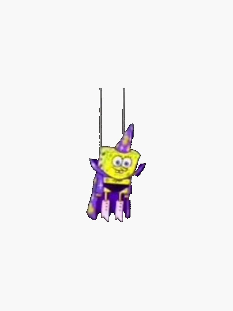 "spongebob wizard" Sticker for Sale by kykyswan | Redbubble