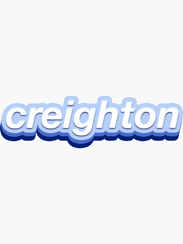 "Creighton" Sticker for Sale by brynnekm | Redbubble