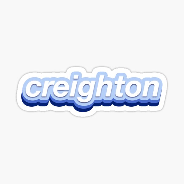 "Creighton" Sticker for Sale by brynnekm | Redbubble