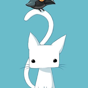 "Cat and Raven" Sticker for Sale by freeminds | Redbubble