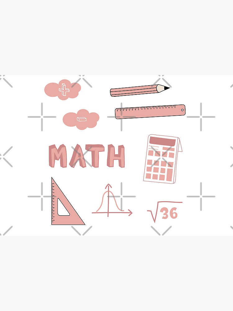 Botella de agua «Peach Math School Subject Sticker Pack» de The-Goods ...