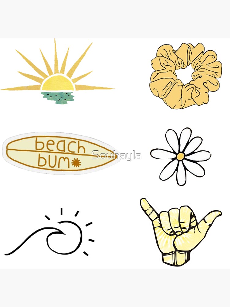 "Vsco sticker set" Sticker by Souhayla | Redbubble