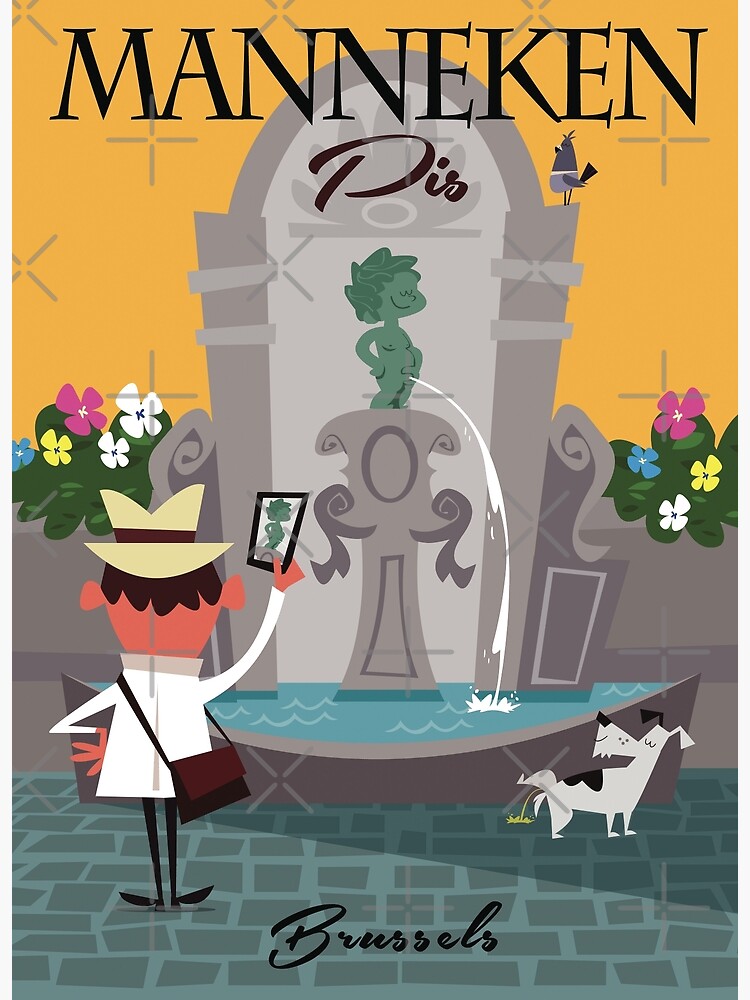 Poster « Affiche Manneken Pis », par GAGodel | Redbubble