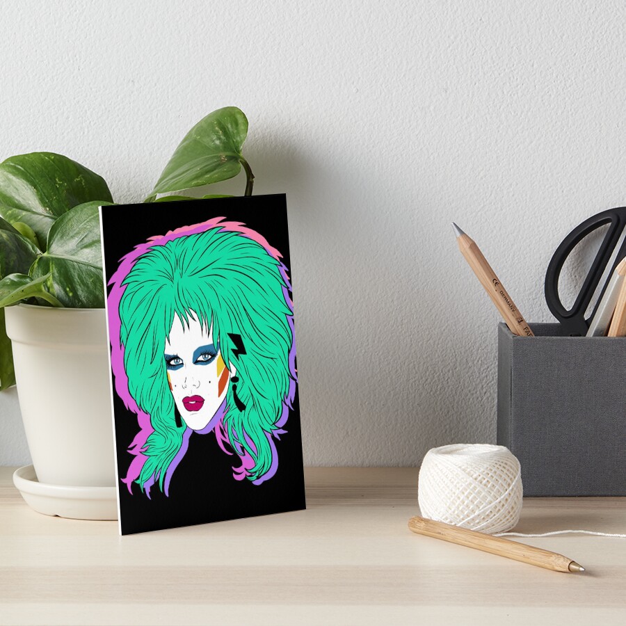 "80 Fierce Drag Queen Lill" Art Board Print by RobskiArt | Redbubble