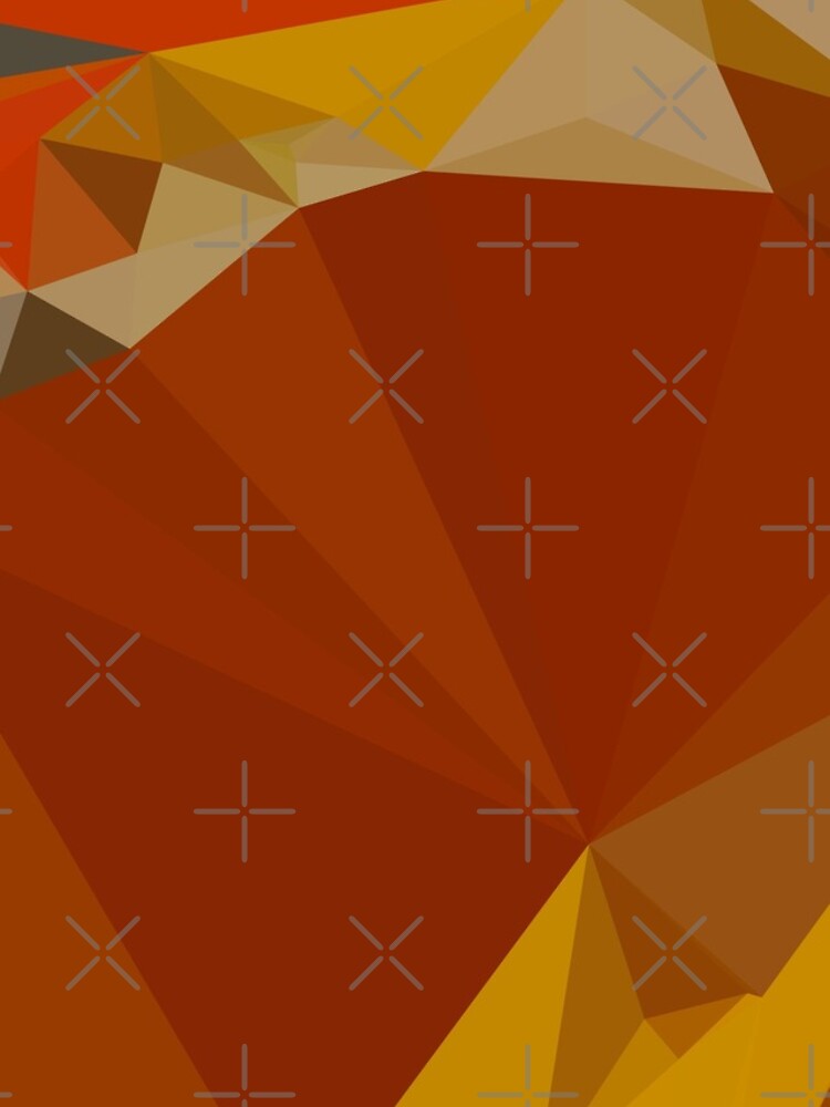 "Paprika Orange Red Abstract Low Polygon Background" iPhone Case for ...