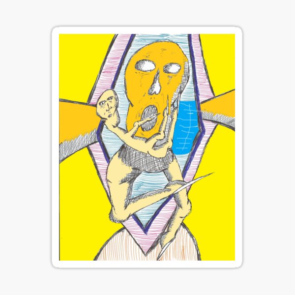 "hunger" Sticker for Sale by wormink | Redbubble