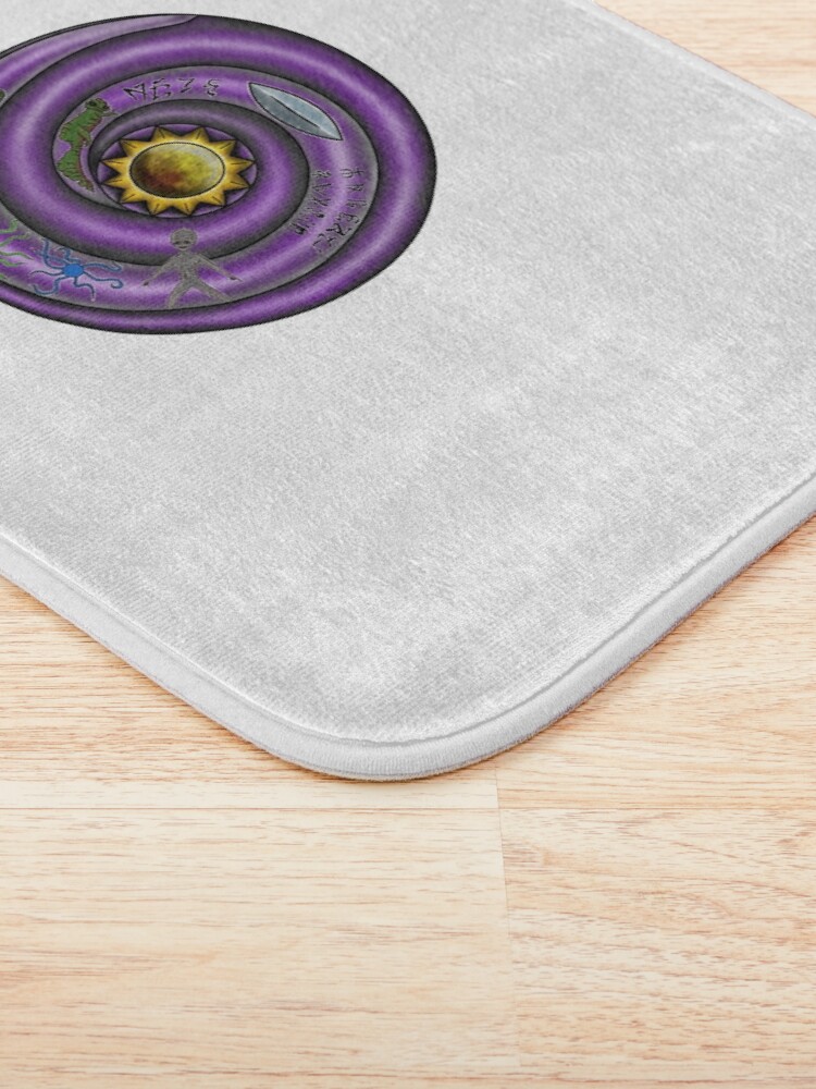 "The Lolladoff Plate" Bath Mat for Sale by Mayan-God | Redbubble