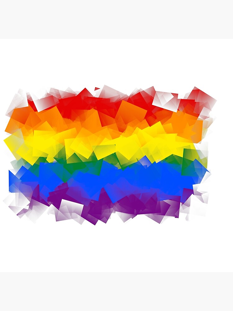 "abstract pride flag cubist" Poster for Sale by qlobba | Redbubble