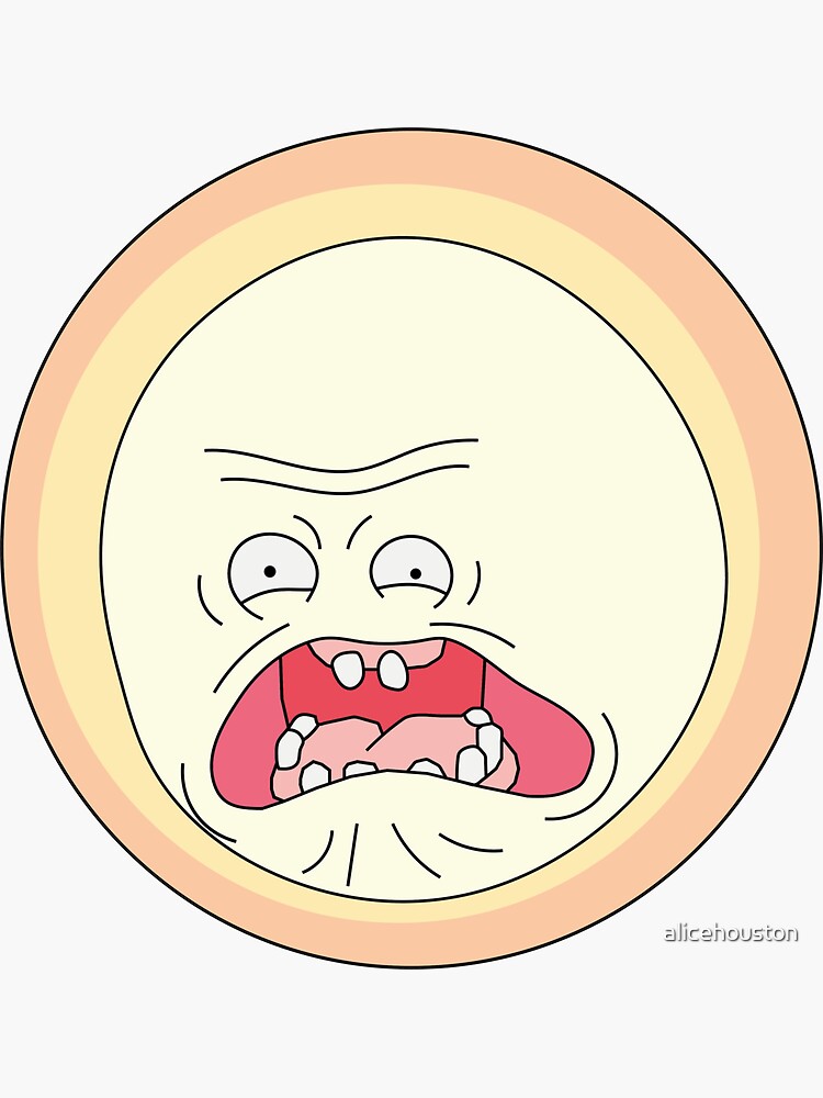 "Screaming Sun" Sticker for Sale by alicehouston | Redbubble