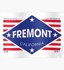 Fremont Flag Posters | Redbubble