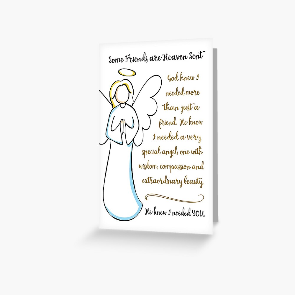 "Thinking of You – Some Friends are Heaven Sent; God Knew I Needed You ...