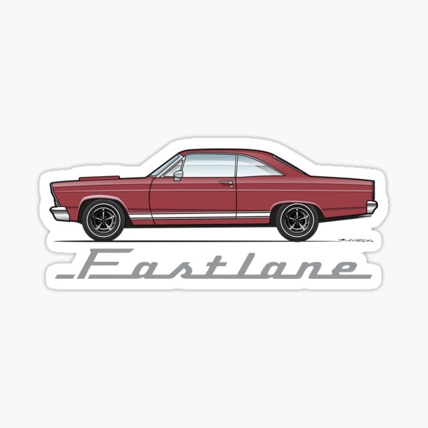 "Maroon Fastlane" Sticker for Sale by JRLacerda | Redbubble