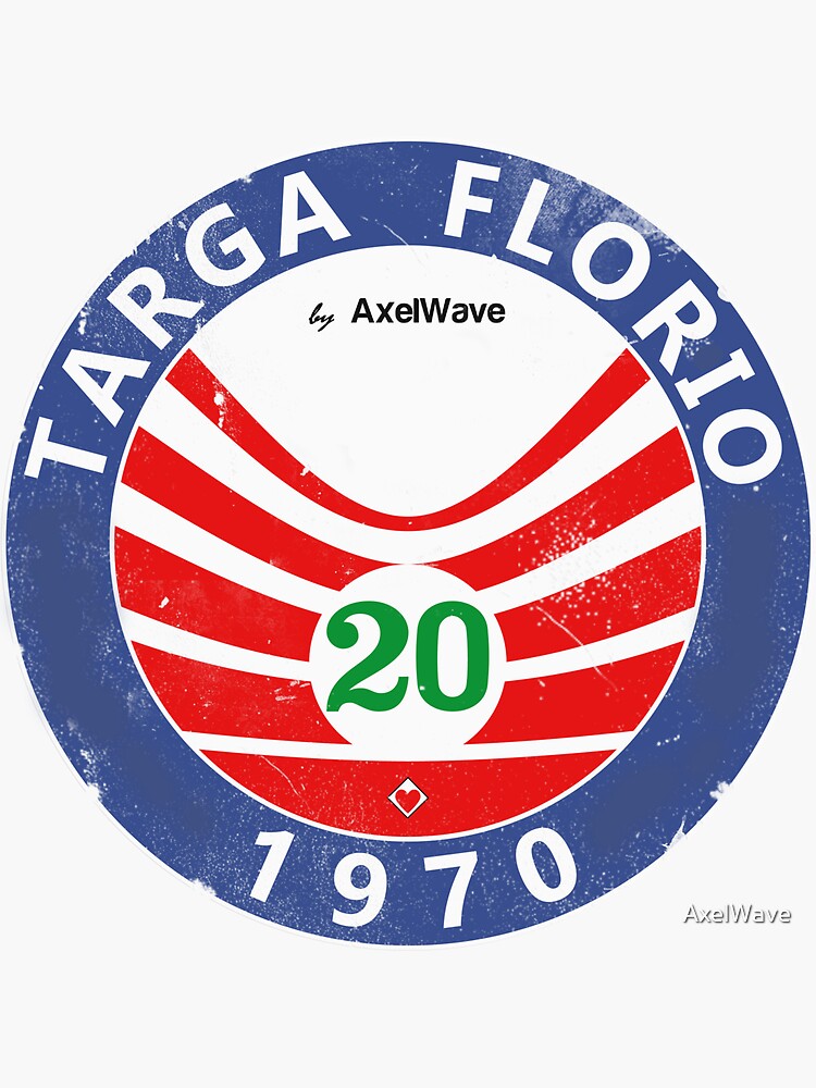 "Targa Florio Vintage" Sticker for Sale by AxelWave | Redbubble