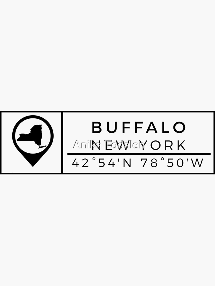 "Buffalo, New York" Sticker for Sale by capitalismwitch | Redbubble