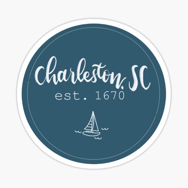 "Charleston, SC " Sticker for Sale by artsymoose | Redbubble