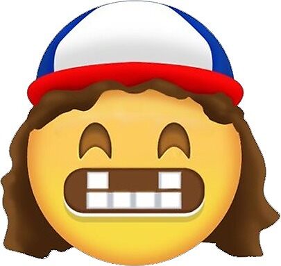 "Stranger Things Dustin Emoji" by nicki-mad32 | Redbubble