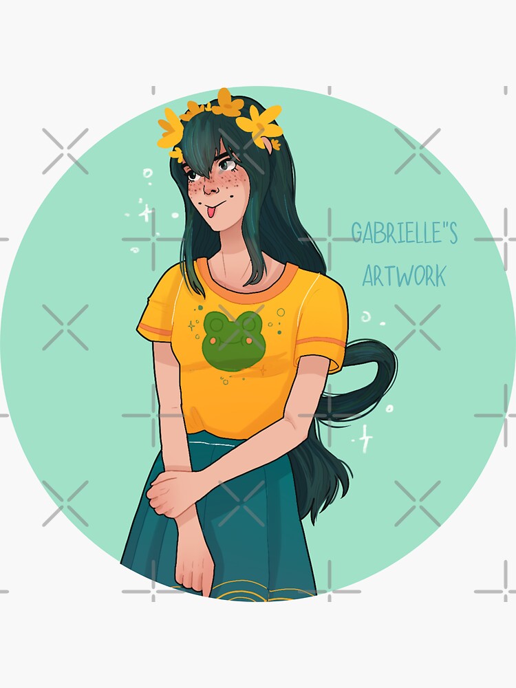 "Casual Froppy" Sticker by Gabs-Art | Redbubble