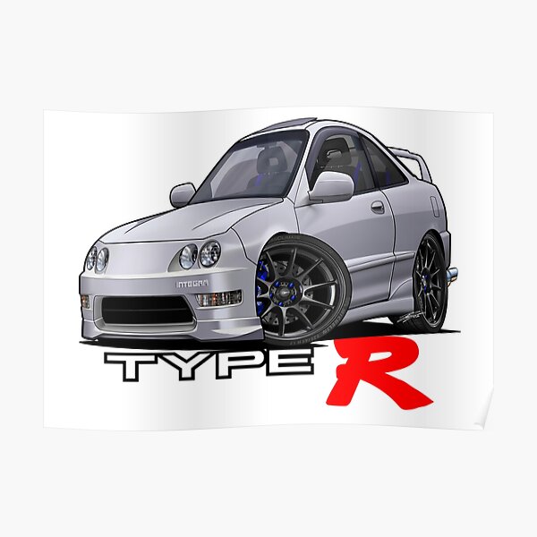 "1994 Honda Integra Type R DCII" Poster for Sale by RCJM-Design | Redbubble