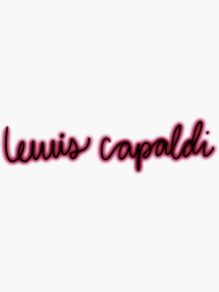 "Lewis Capaldi" Sticker for Sale by artbysadie24 | Redbubble