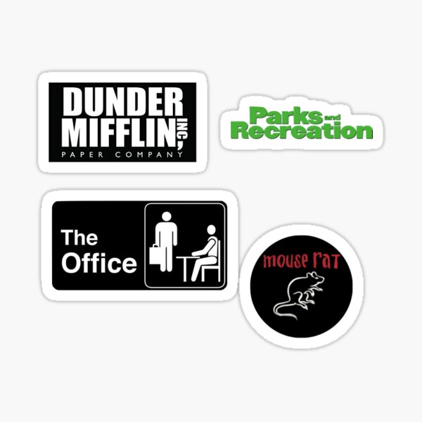"the office / parks and rec sticker pack" Sticker by elyssv31 | Redbubble