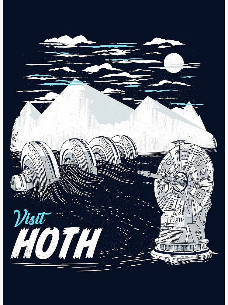 "Visit Hoth" Poster by therocketman | Redbubble