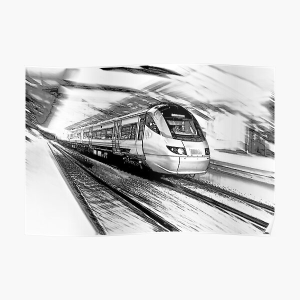 "The Gautrain - High Speed Commuter Rail." Poster by RatManDude | Redbubble