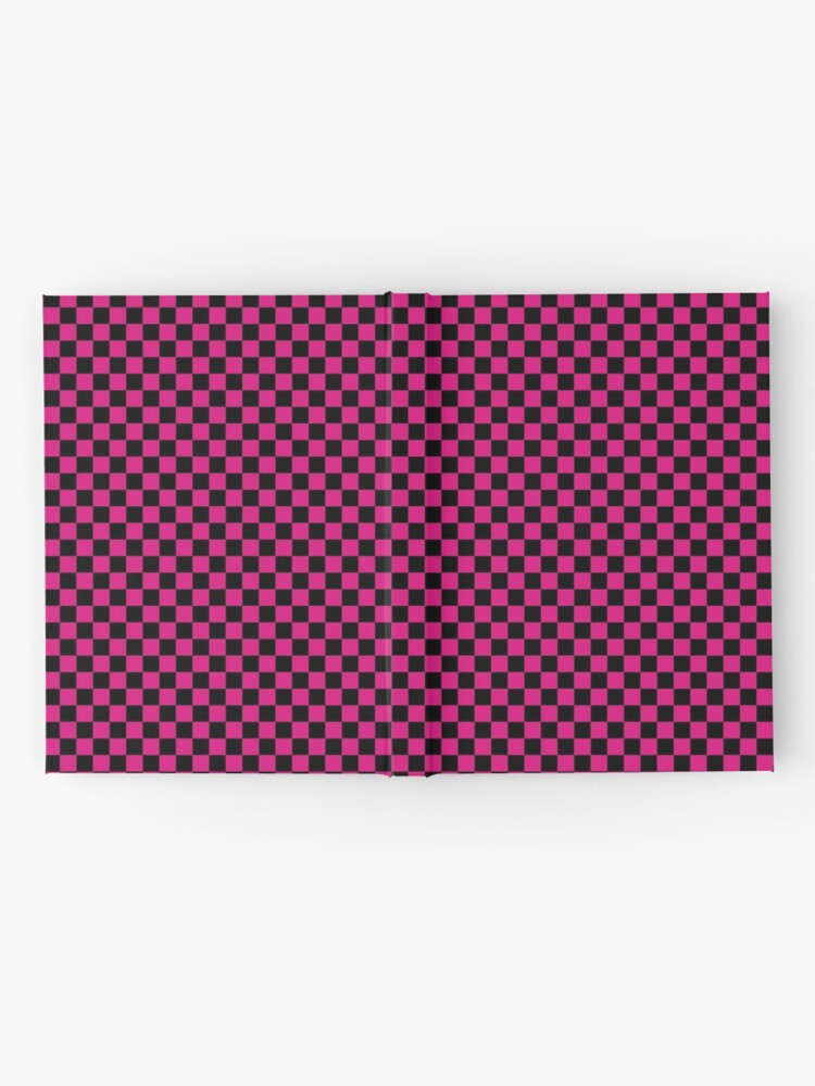 "Checkered pattern. Hot pink and black check pattern. Checker board ...