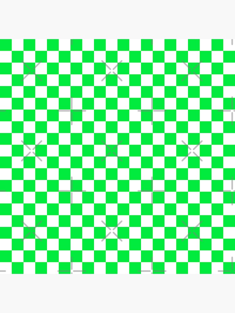" Check pattern. Checkered pattern. Neon Green and white check pattern ...