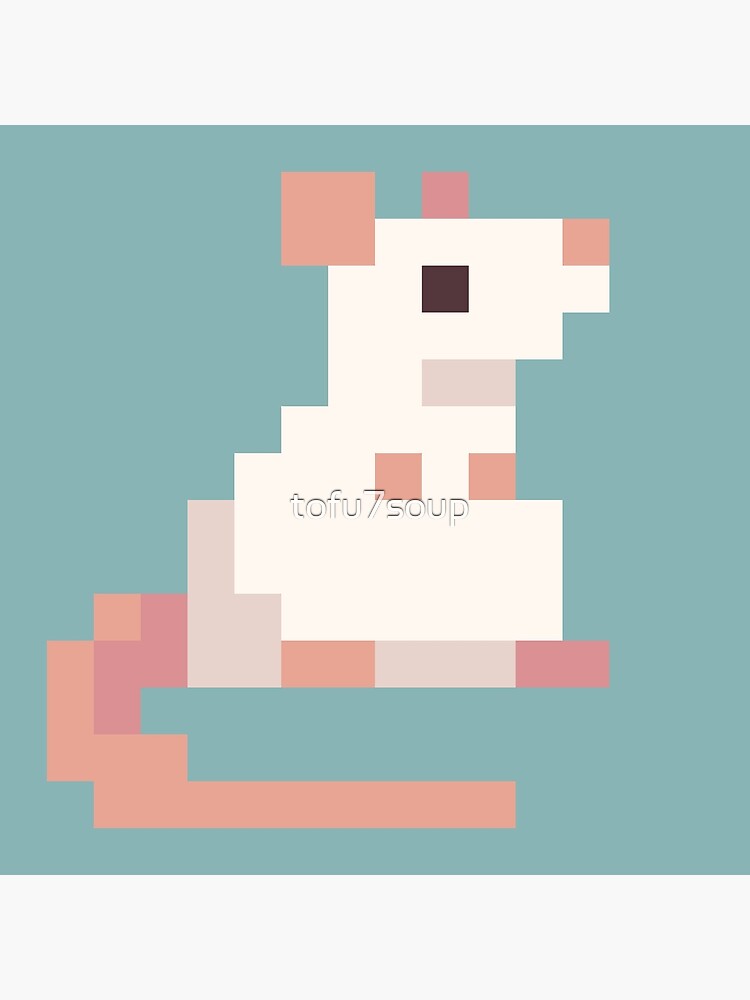 "pixel rat" Poster by tofu7soup | Redbubble