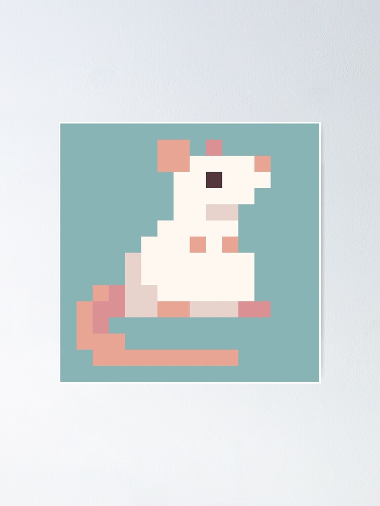 "pixel rat" Poster by tofu7soup | Redbubble