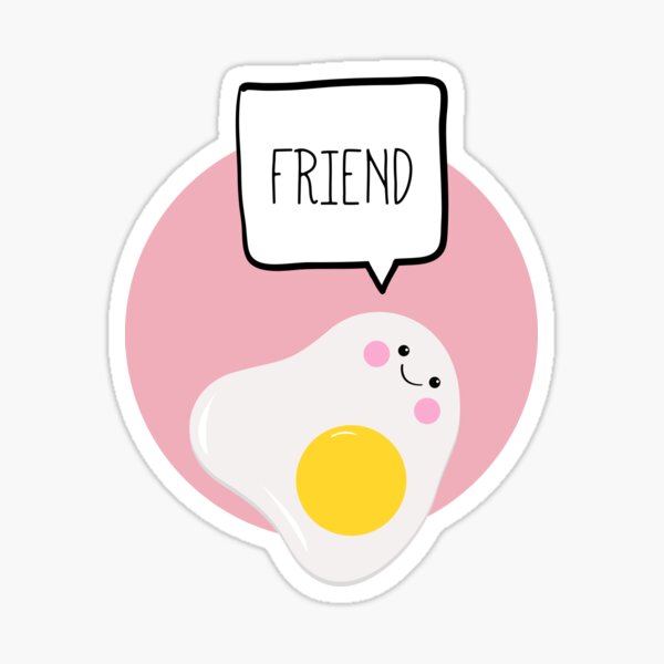 "Best friend egg" Sticker for Sale by Urosek | Redbubble
