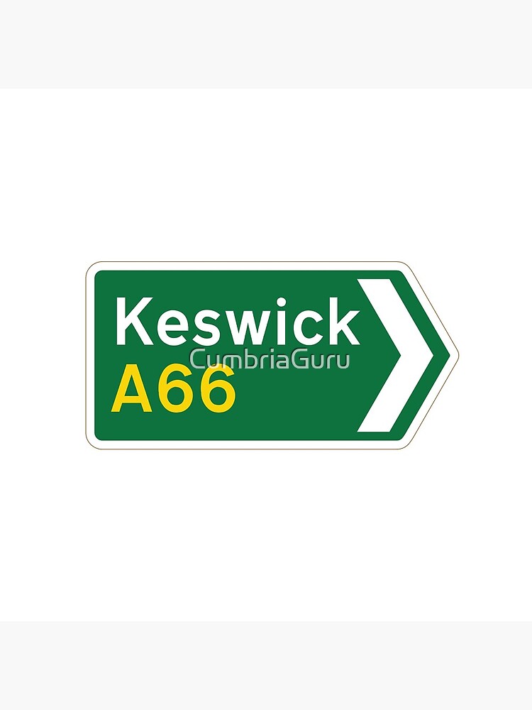 "Keswick A66 Road Sign UK Cumbria" Coasters (Set of 4) for Sale by ...
