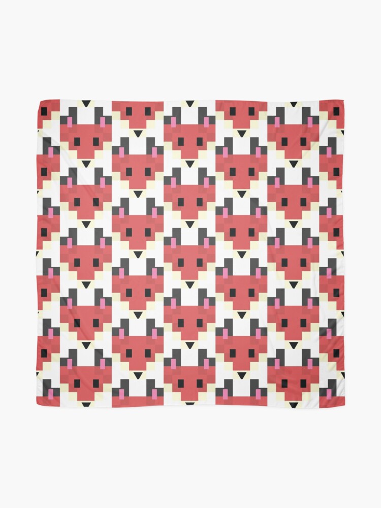 "Cute 8 bit forest fox vector illustration. Woodland canine head shot ...