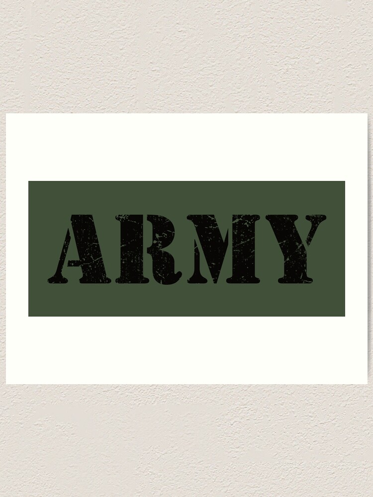 "Vintage US Army Classic Military Logo" Art Print by IncognitoMode ...