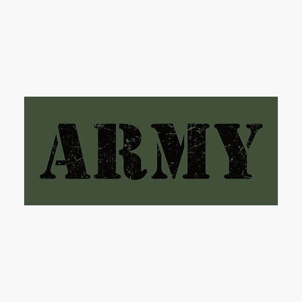 "Vintage US Army Classic Military Logo" Photographic Print by ...