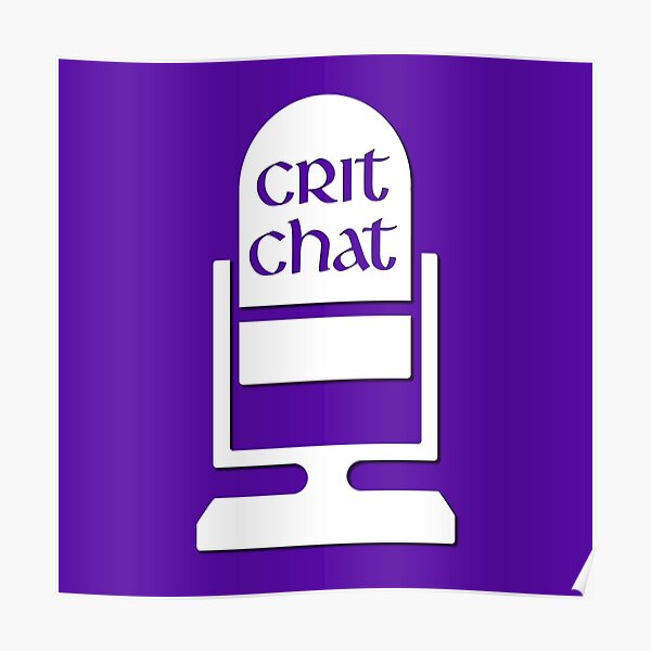 Póster «Logotipo de Crit Chat (simple)» de CritChat | Redbubble