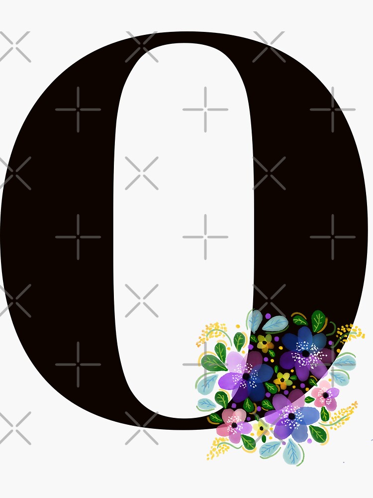 "letter o" Sticker by atevern | Redbubble