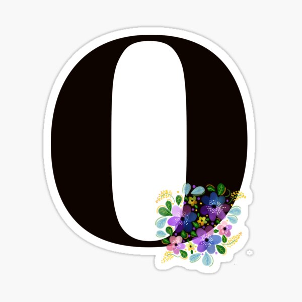 "letter o" Sticker by atevern | Redbubble