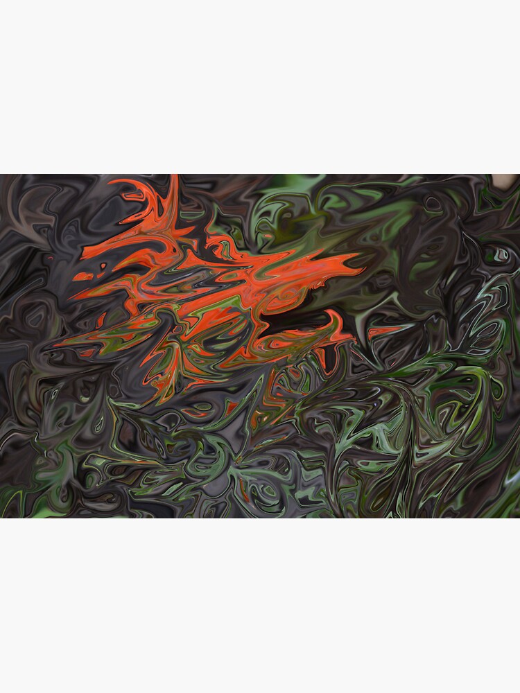 "Emerald Fire" Sticker by Whisperingpeaks | Redbubble