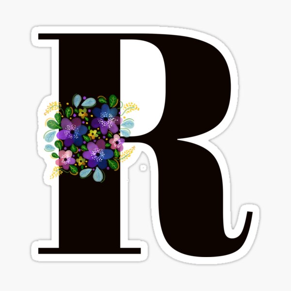 "letter r" Sticker for Sale by atevern | Redbubble