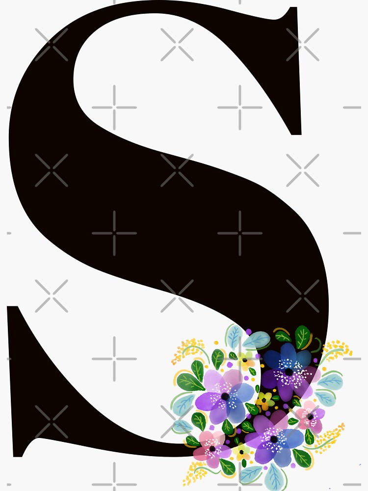 "letter s" Sticker for Sale by atevern | Redbubble